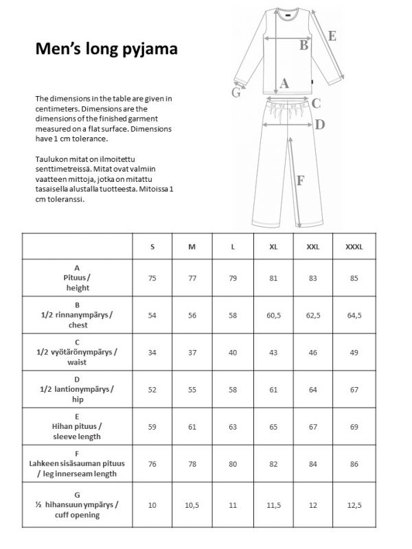 RATIA MIESTEN PYJAMA Mustaraita • Caraeura